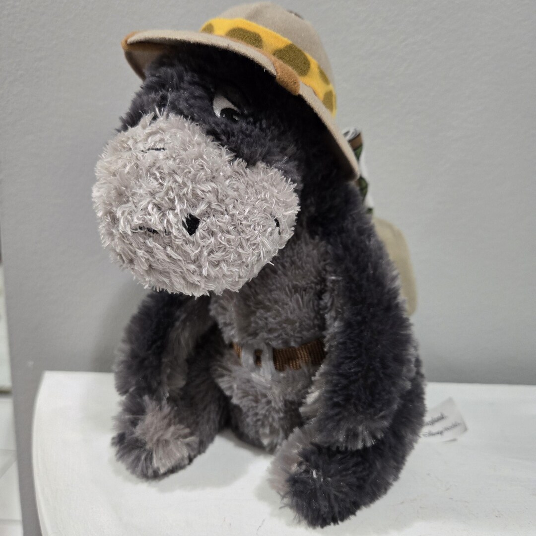 Authentic Walt Disney Safari Explorer Eeyore Grey Donkey Animal Kingdom ...