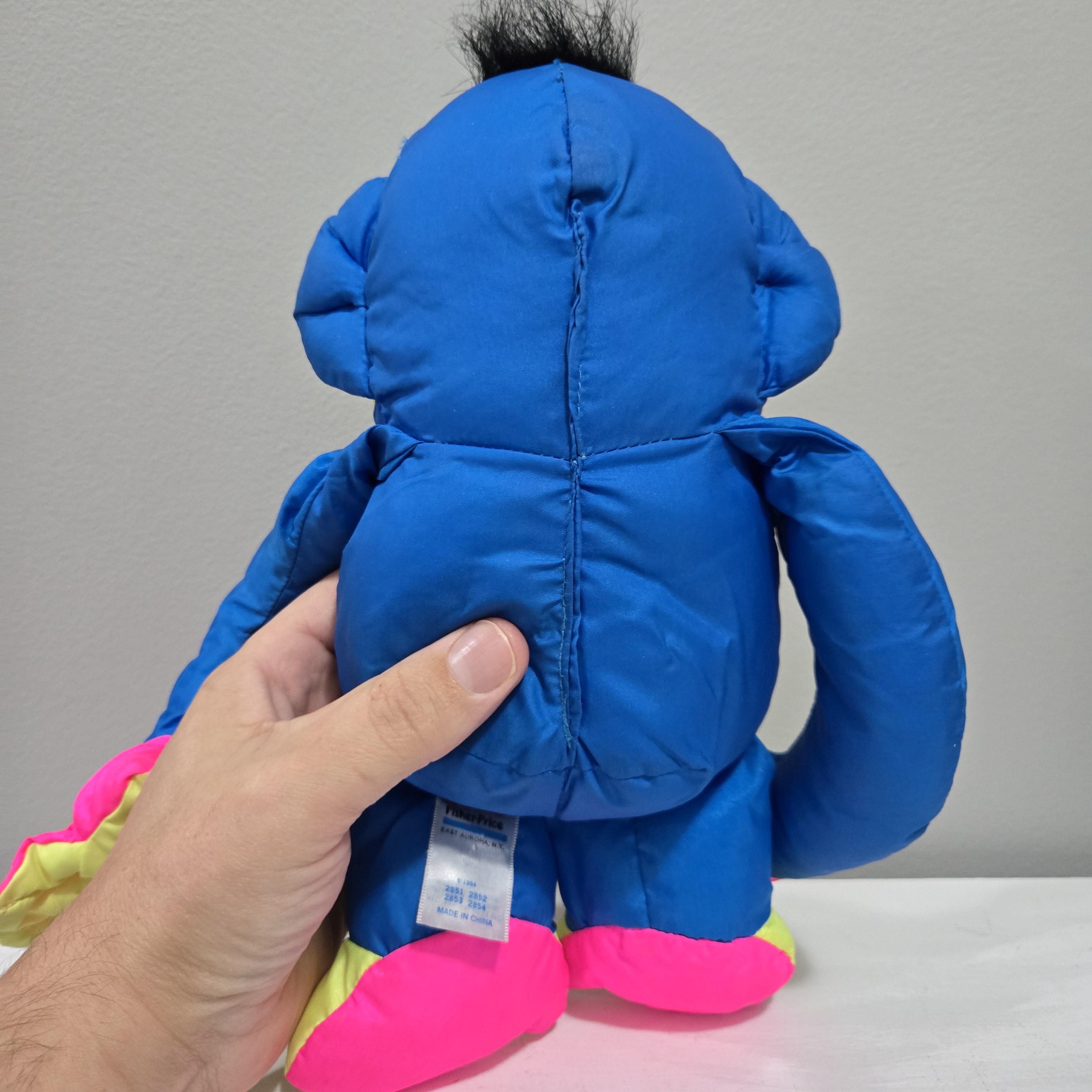 Fisher Price 10” Purple Puffalump Chattering Chimp Monkey Stuffed ...