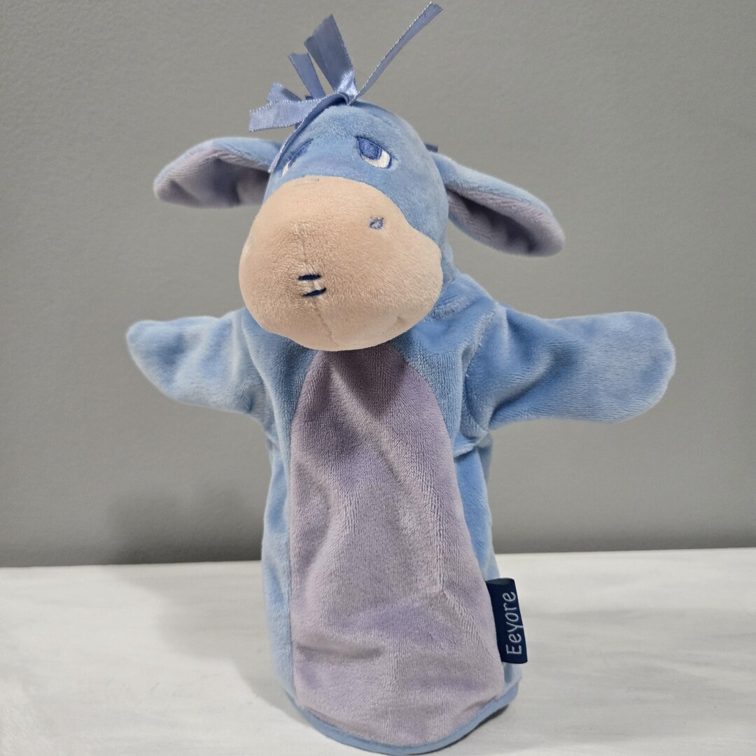 Eeyore Winnie the Pooh Pastal Blues Donkey Hand Puppet - Etsy