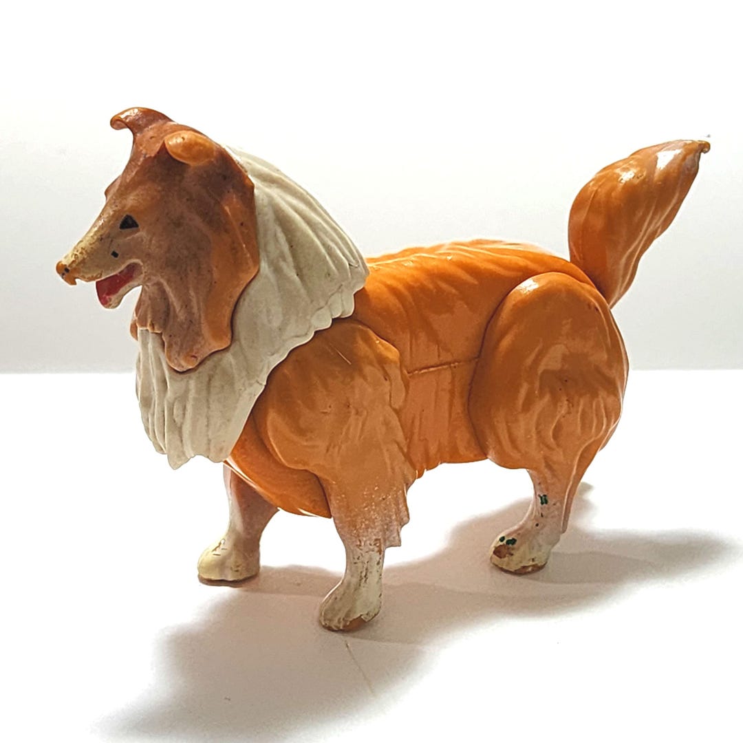 Vintage FP Fisher Price Adventure Lassie Dog Toy Figure Movable Legs - Etsy