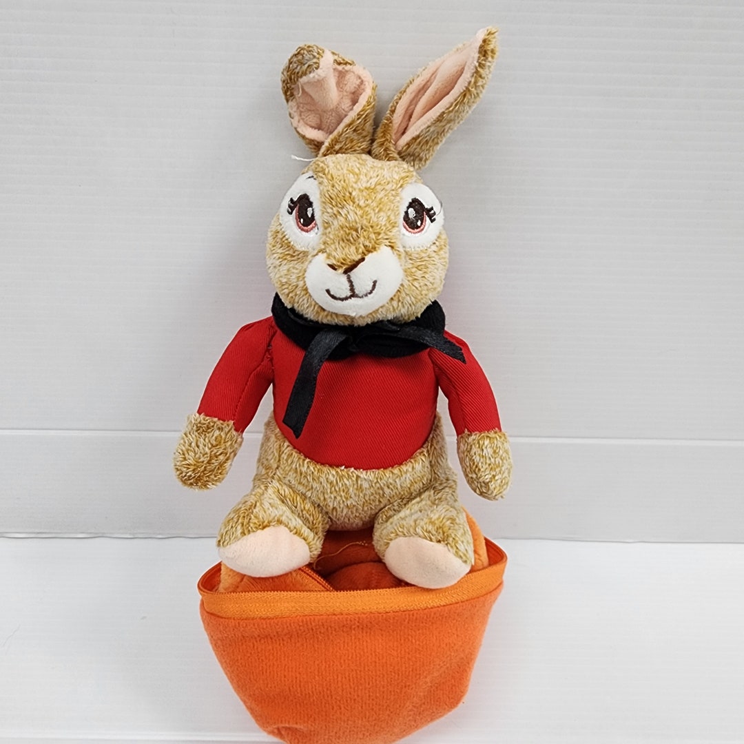Dan Dee Peter Rabbit Plush 8 Inch Carrot Zipper Stuffed Animal Toy ...