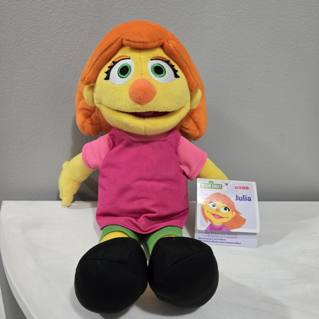 New Sesame Street JULIA Autistic Awareness Muppet Plush 14" Gund NWT - Etsy