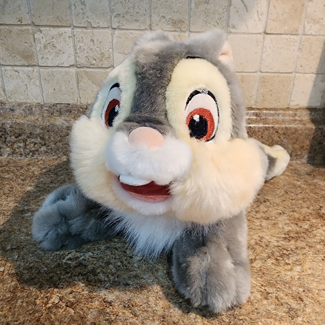 Disney Store Exclusive World Bambi Thumper Plush Stuffed Animal 12 SOFT ...
