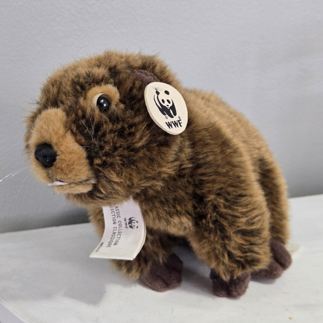 WWF North American Beaver Plush World Wildlife Fund Retired Stuffed ...