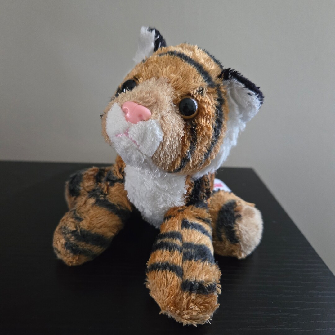 Tiger by Aurora 8 Inch Plush Laying Flopsie Stuffed Animal - Etsy