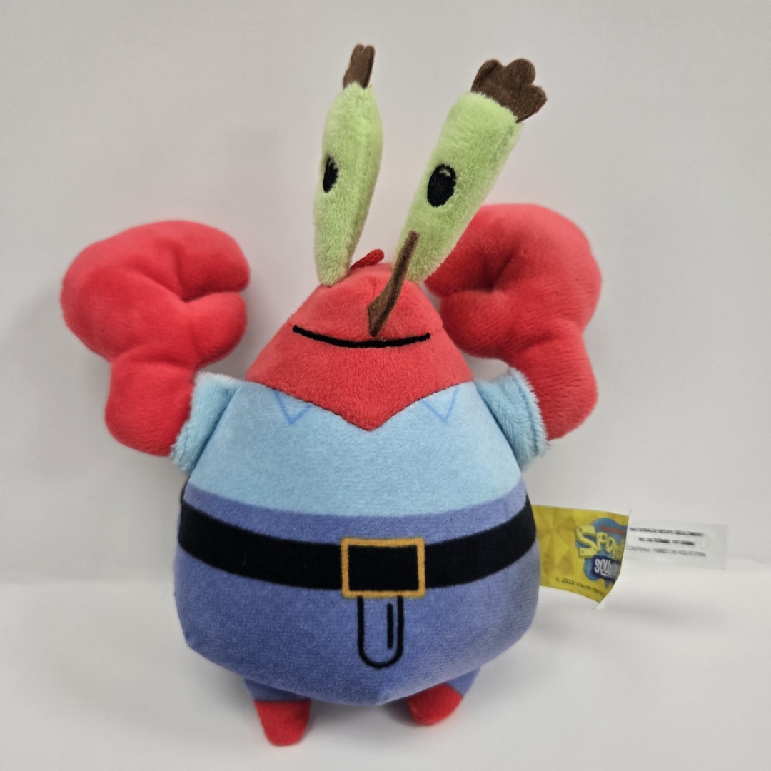 Spongebob Squarepants Mr. Krabs Stuffed Plush Toy 7 Inch Nickelodeon - Etsy