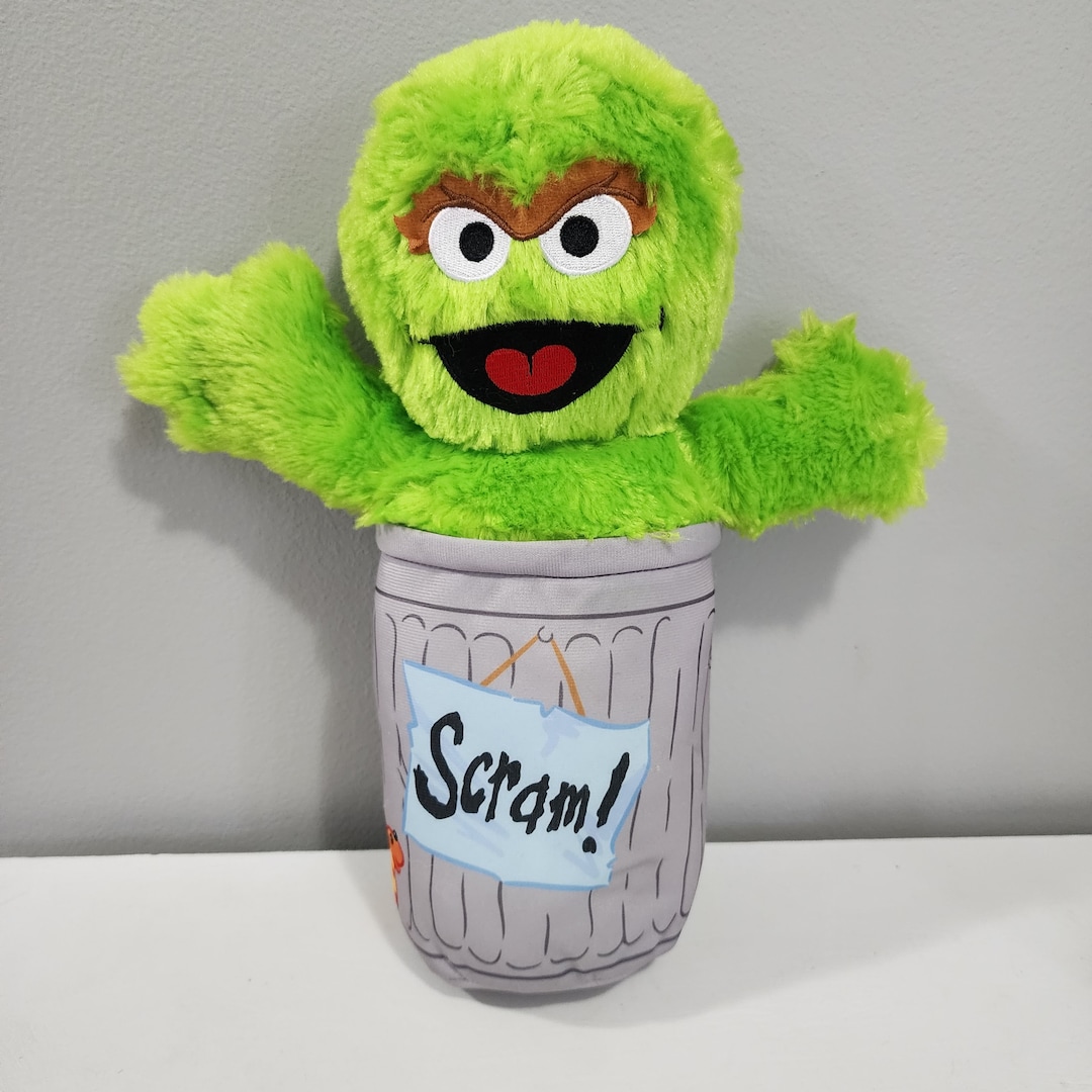 Sesame Street Oscar the Grouch Plush Toy Muppets Soft Doll Anniversary ...
