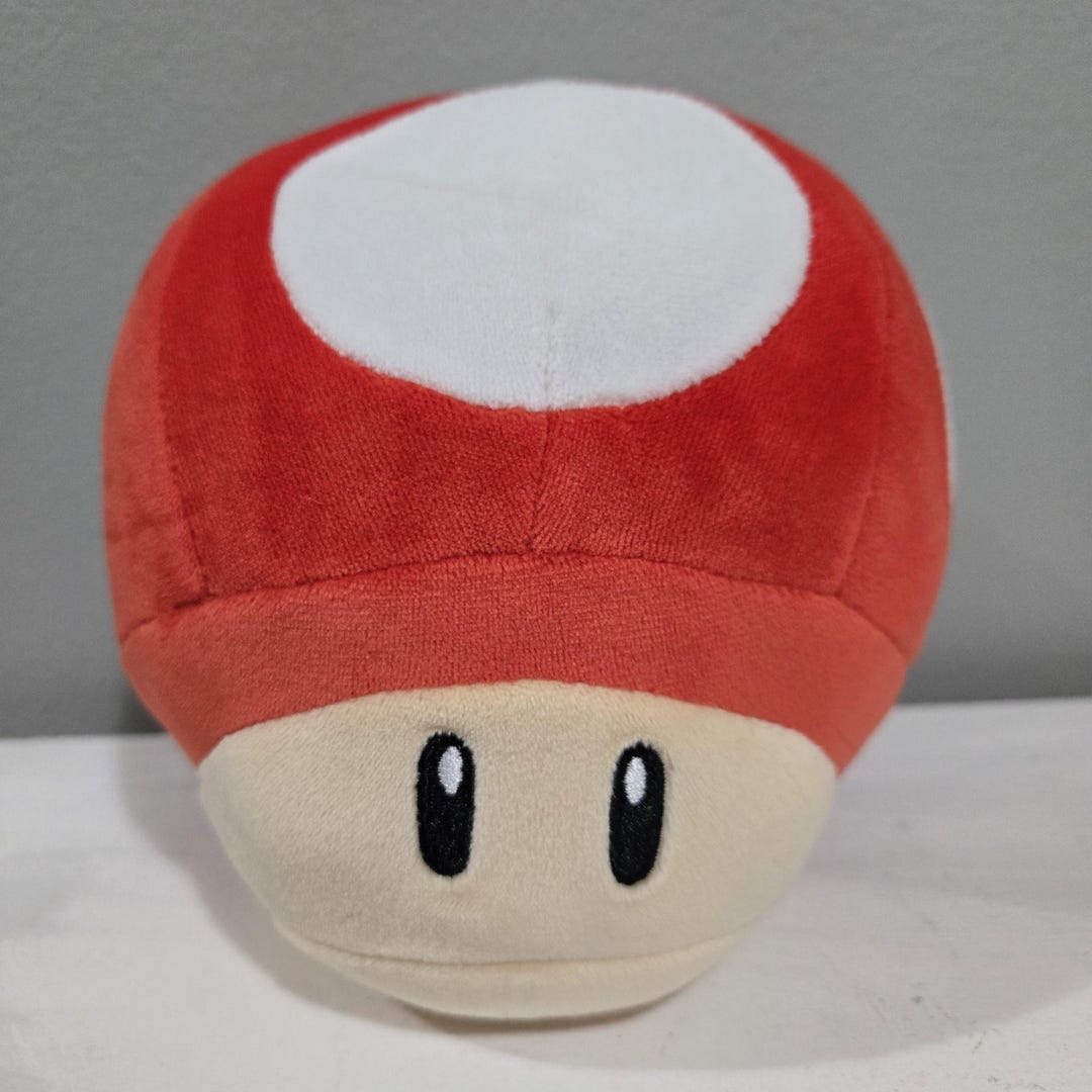 Super Mario Bros Nintendo Red Mushroom Character Plush 7" With Sound ...
