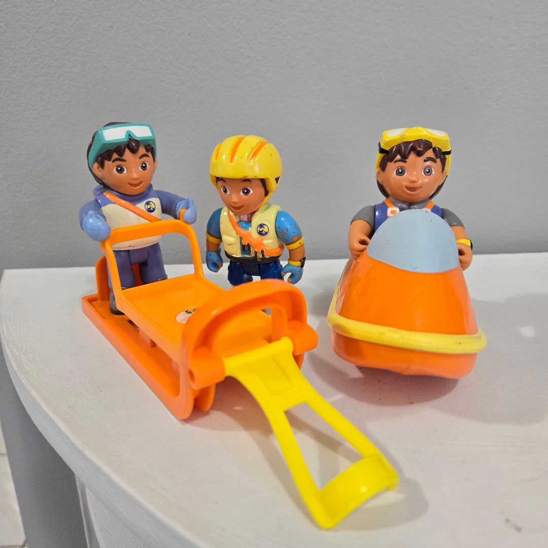 Go Diego Go! Action Figure Lot Jet Ski Dog Sled - Etsy Canada