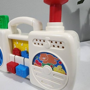 Vintage 1991 Fisher Price Boom Box Radio Plays "this Old Man" - Etsy
