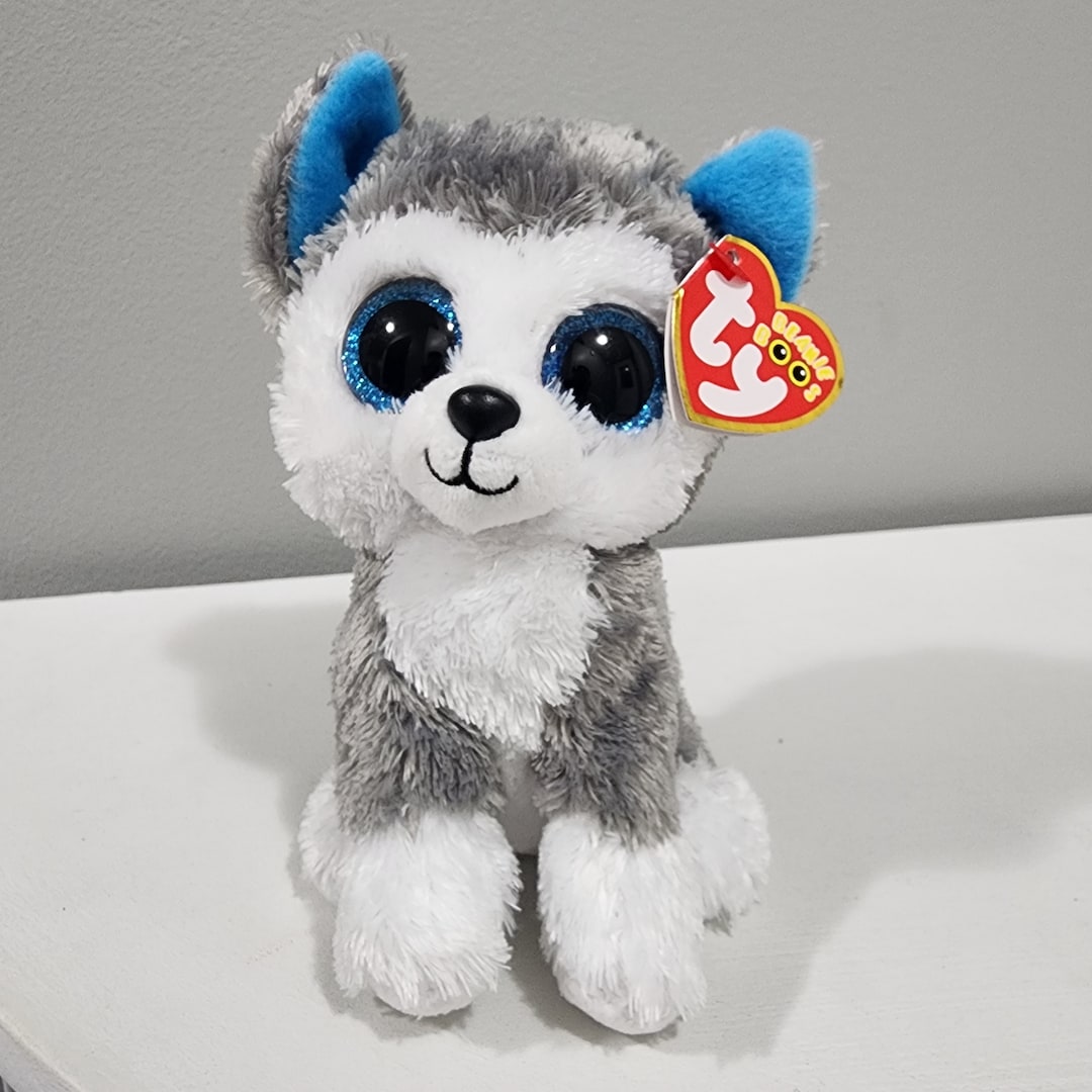 Ty Beanie Boos Slush the Husky Puppy Plush 6 Inches Stuffed Animal ...