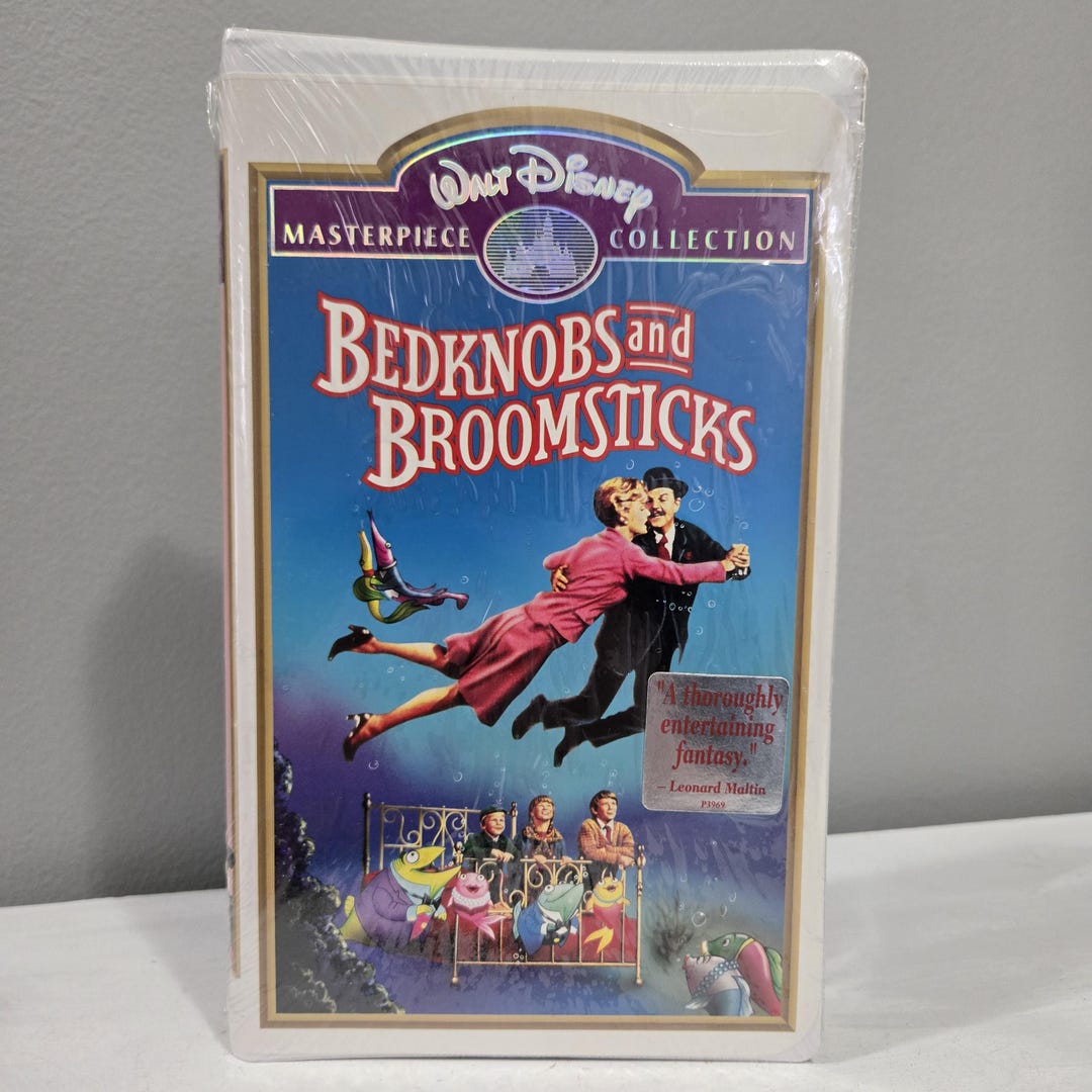 Bedknobs and Broomsticks (VHS, Masterpiece Collection) Disney Angela Lansbury Sealed - Etsy