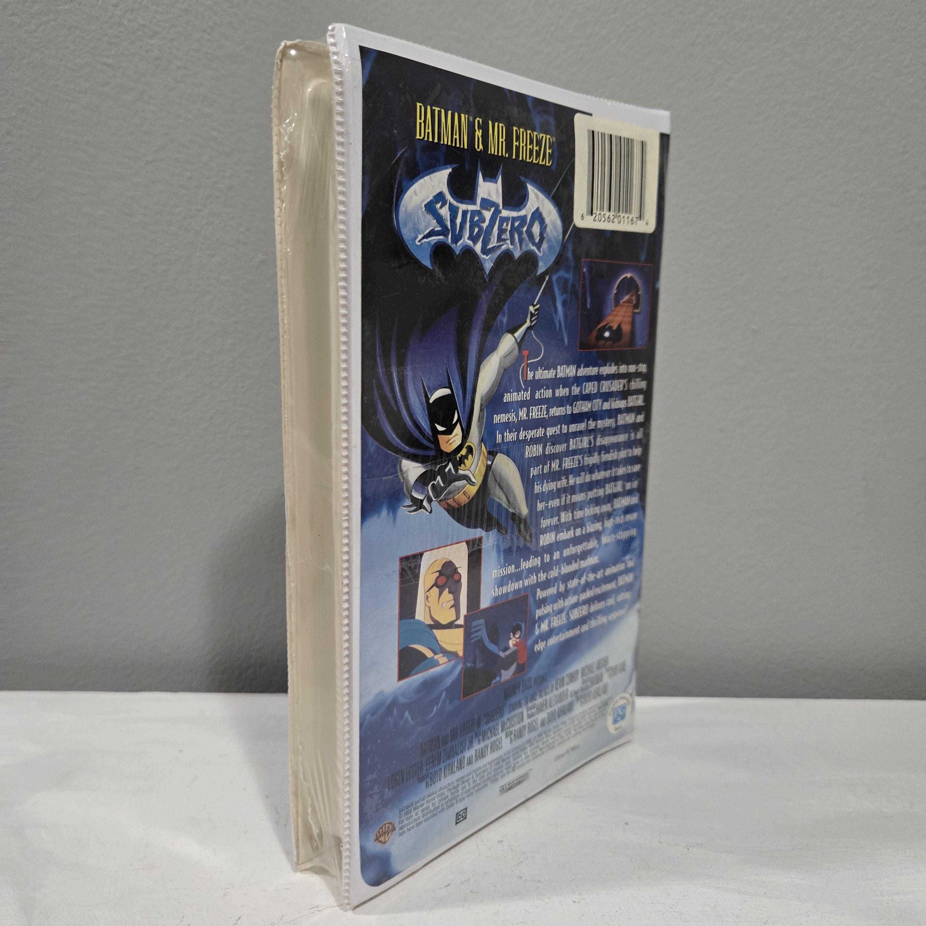 Batman & Mr. Freeze Sub Zero VHS Tape Warner Bros Animated Movie - Etsy