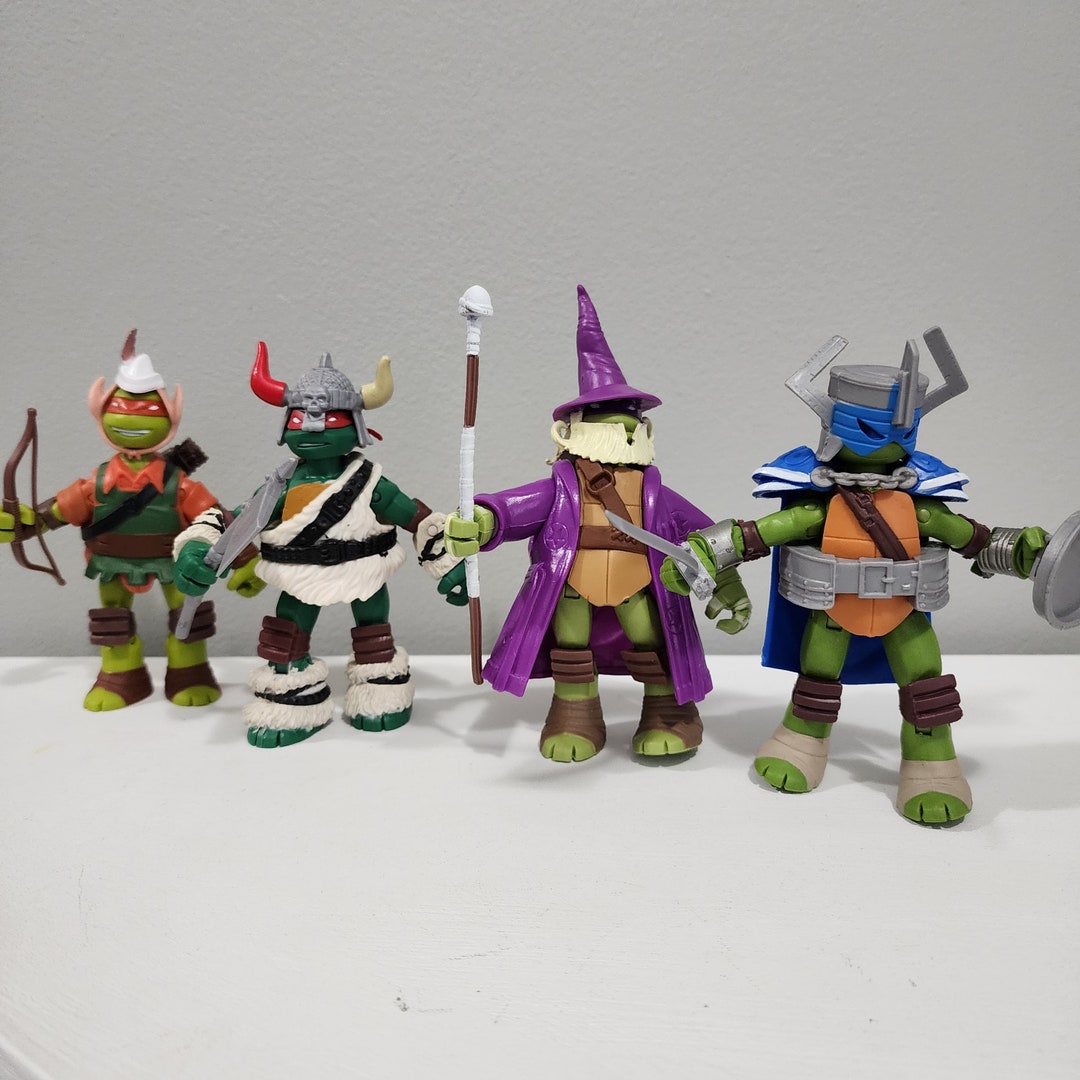 Teenage Mutant Ninja Turtles Larp Figures Wizard Elf Knight Barbarian ...