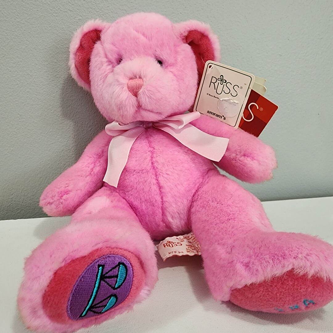 Russ Libra Teddy Bear Zodiac Pink Stuffed Animal Plush Toy 10 W/ TAGS ...