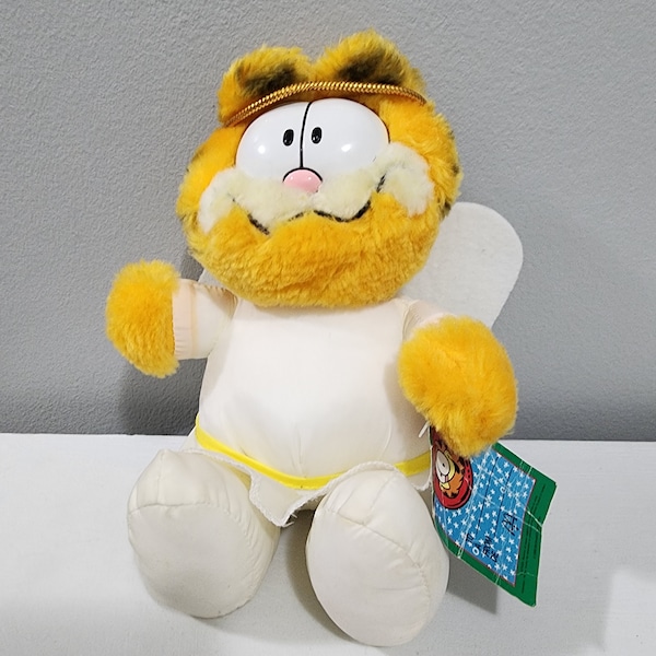 Vintage Garfield Angel Plush - Etsy