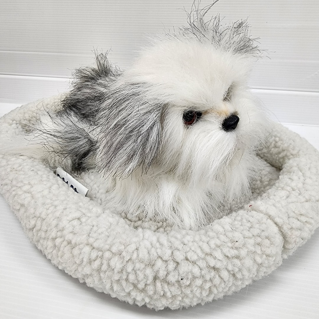 Vintage Furreal Friends Dog Plush Electronic Gray White Puppy Dog Bone ...