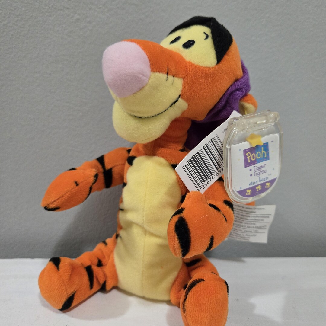 Star Bean Disney Pooh Collection Wake-up Tigger Bean Bag Plush - Mattel ...