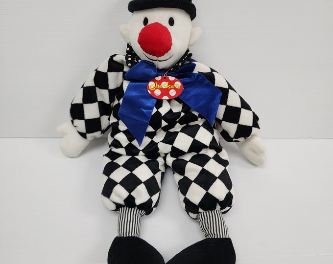 Vintage Checkers the Clown 16 Inch Plush Doll With Squeaker Nose - Etsy