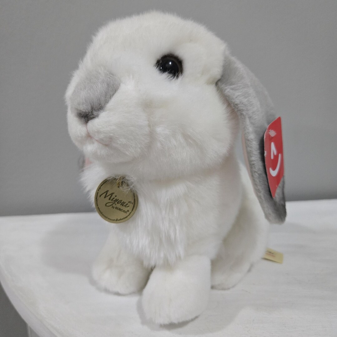 Aurora Miyoni Plush Rabbit Lop Ear Bunny Stuffed Animal Realistic 8 in ...