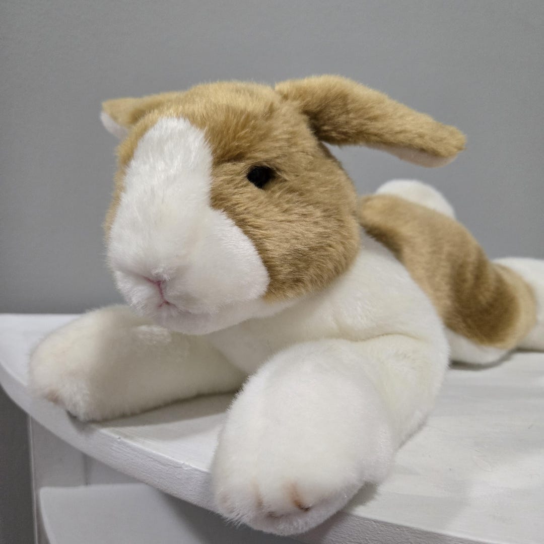 Vintage Andy B Andrews Oliver Rabbit Large 18" Realistic Stuffed Animal ...