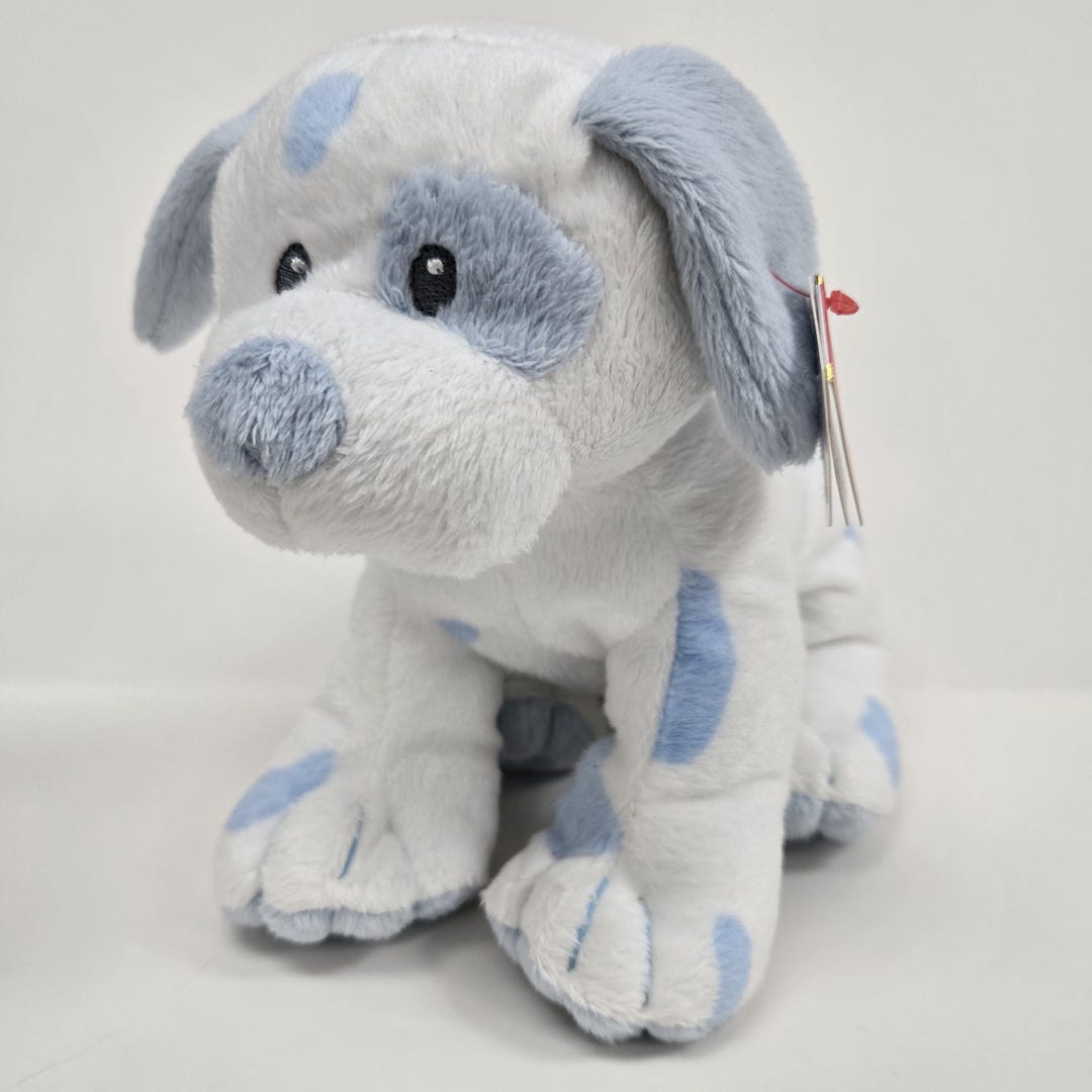 Ty Pluffies baby Pups Blue White Spotted Puppy Dog Plush Stuffed Animal Toy - Etsy