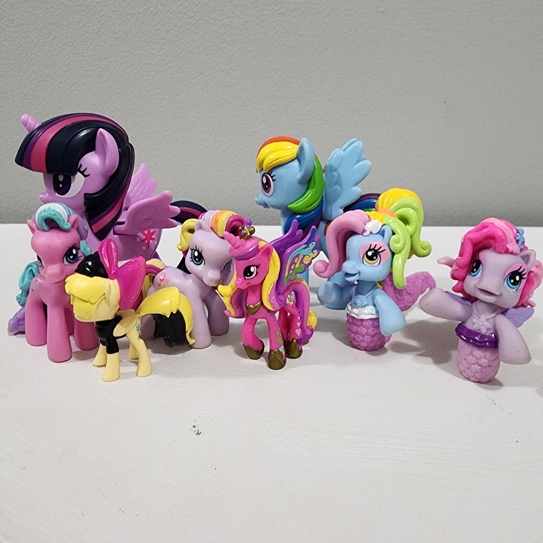 My Little Pony Set of 8 Ponies Sea Ponies. MLP Hard Plastic Models - Etsy