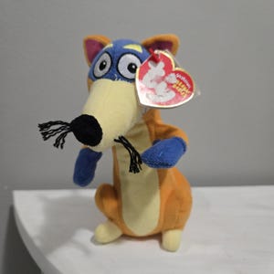 Dora the Explorer 6 Inch Plush Swiper the Fox TY Beanie Babies - Etsy