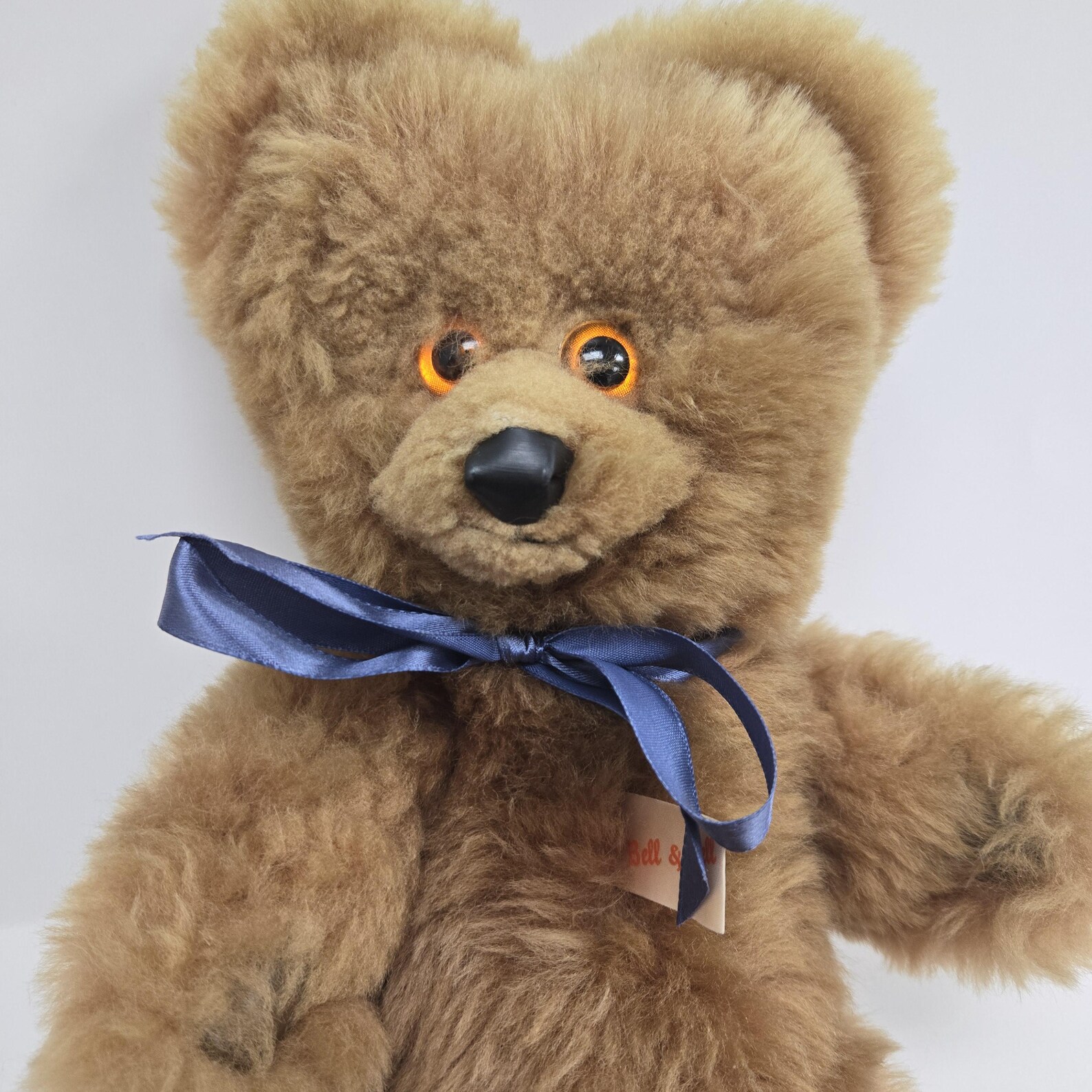 Vintage Teddy Bear Jointed Bell and Bell England Leather Pads & Nose 12 ...