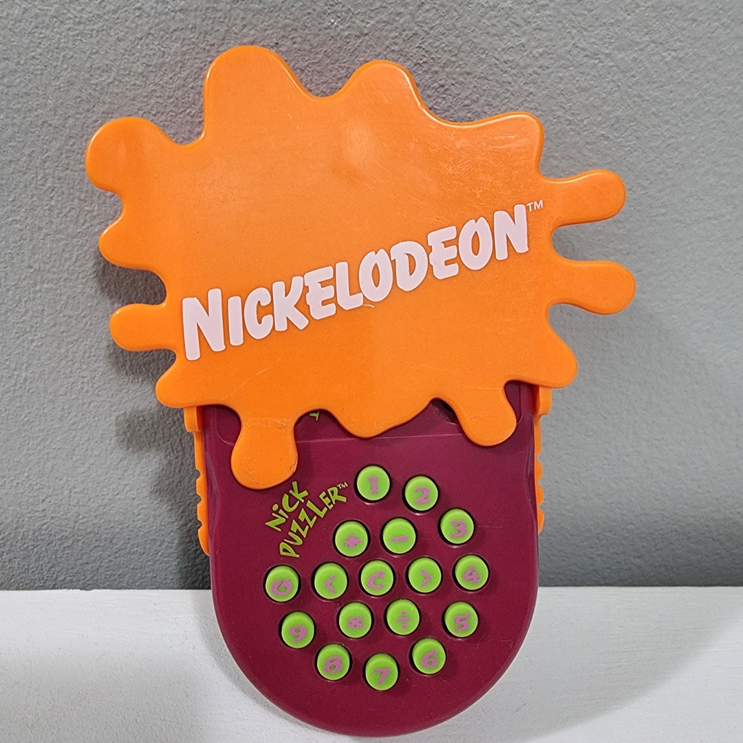 Vintage Nickelodeon Nick Puzzler 1995 Hand-held Puzzle Game Toy - RARE ...