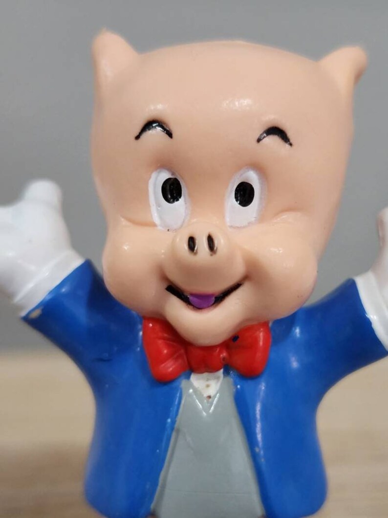 Vintage Porky Pig PVC Figure 1990 Looney Tunes Applause Cake - Etsy
