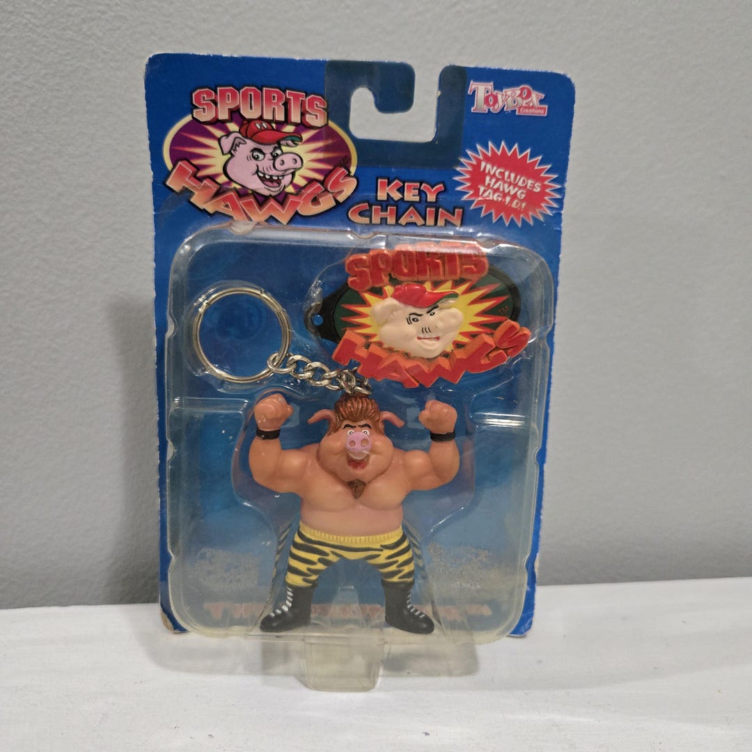 1998 Sports Hawg Hog Keychain Wrestling "the Porkinator" Vintage Clip ...