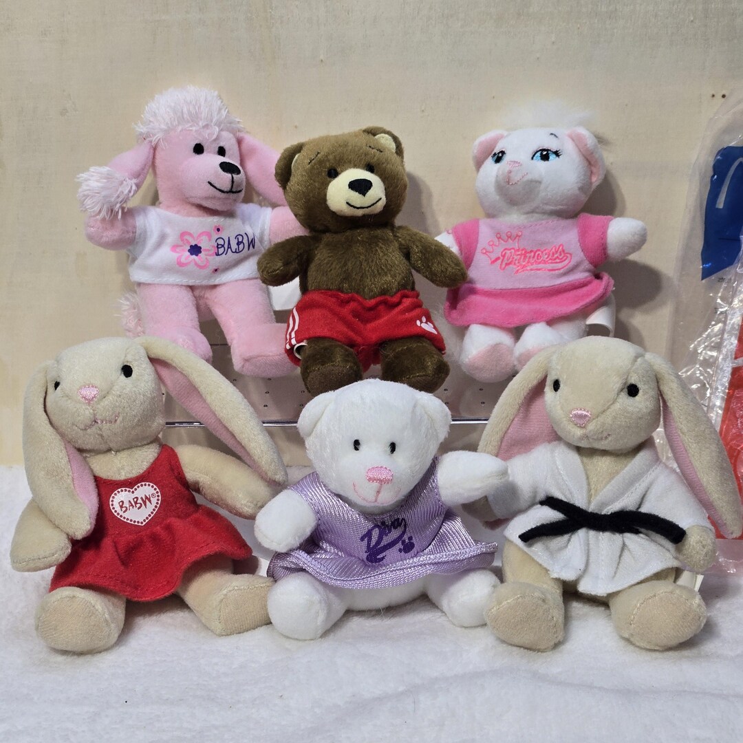 Build A Bear BAB Mcdonalds Plushie Mini Plush Teddy Bears With Outfits ...