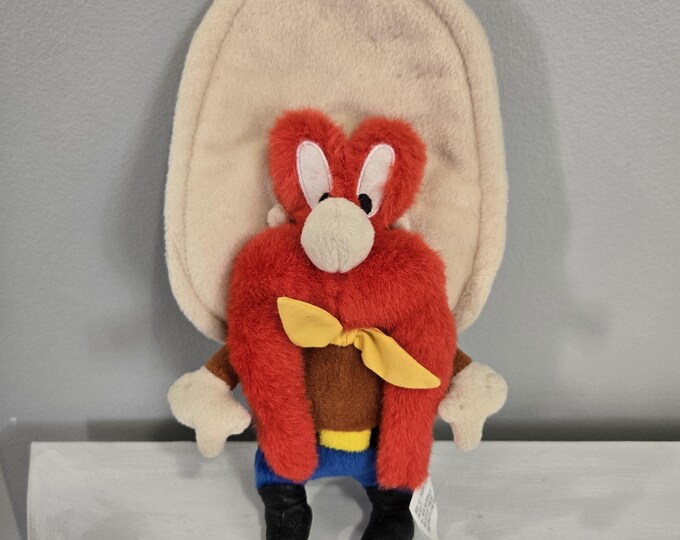 Looney Tunes Yosemite Sam Stuffed Animal Toy 8 Inch Vintage Plush With ...