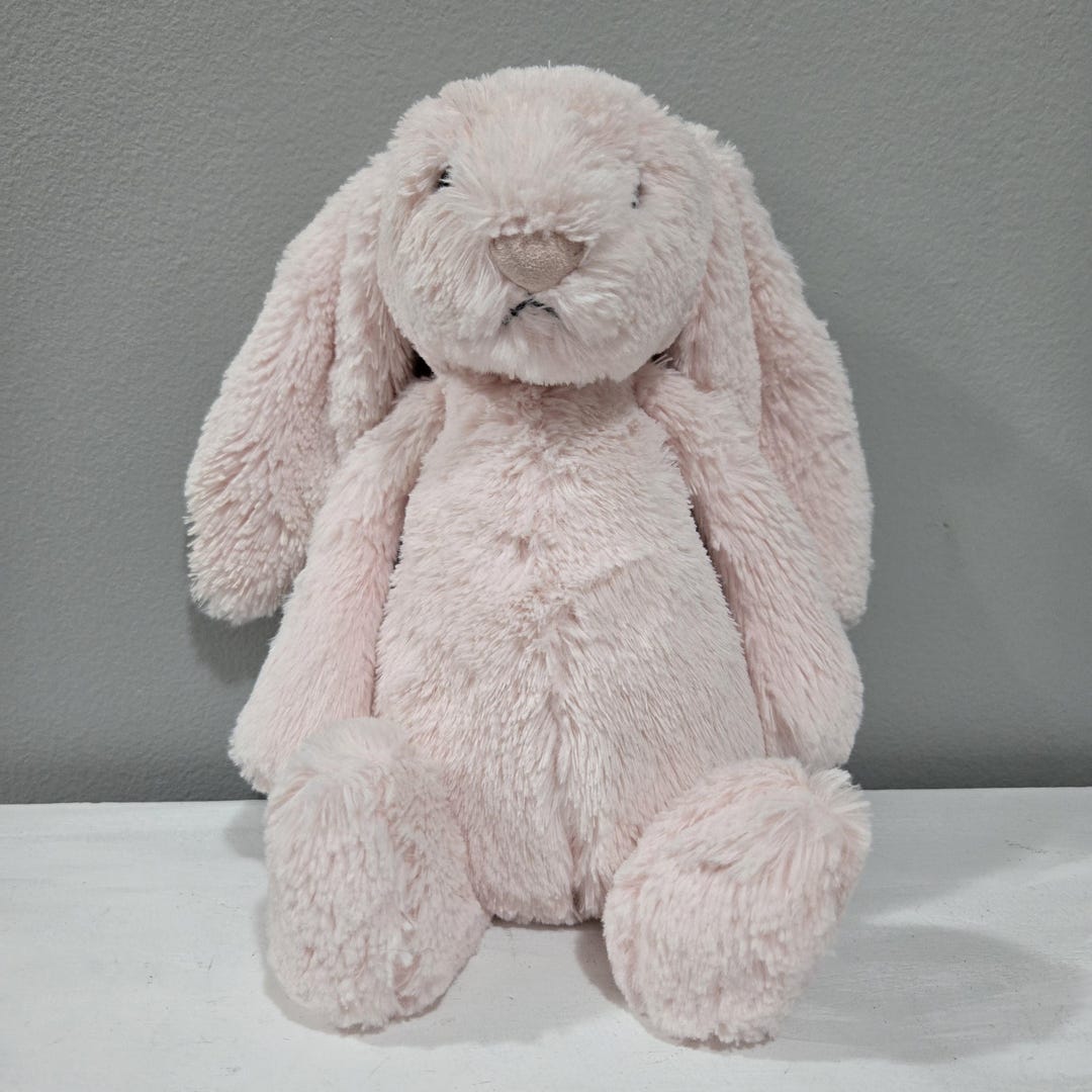 Jellycat Bashful Pink Bunny Rabbit Plush Stuffed Animal Med 12 Inch ...