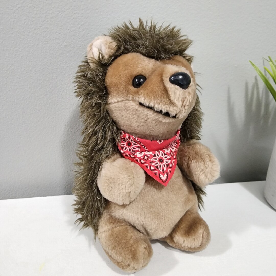 Vintage 1984 Avon Herbert the Hedgehog Hand Puppet Plush Toy Stuffed ...
