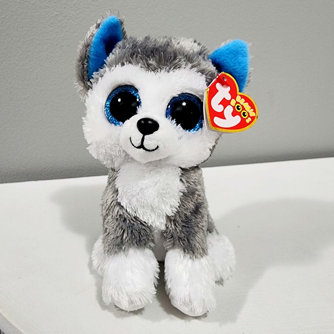 Ty Beanie Boos Slush the Husky Puppy Plush 6 Inches Stuffed Animal ...