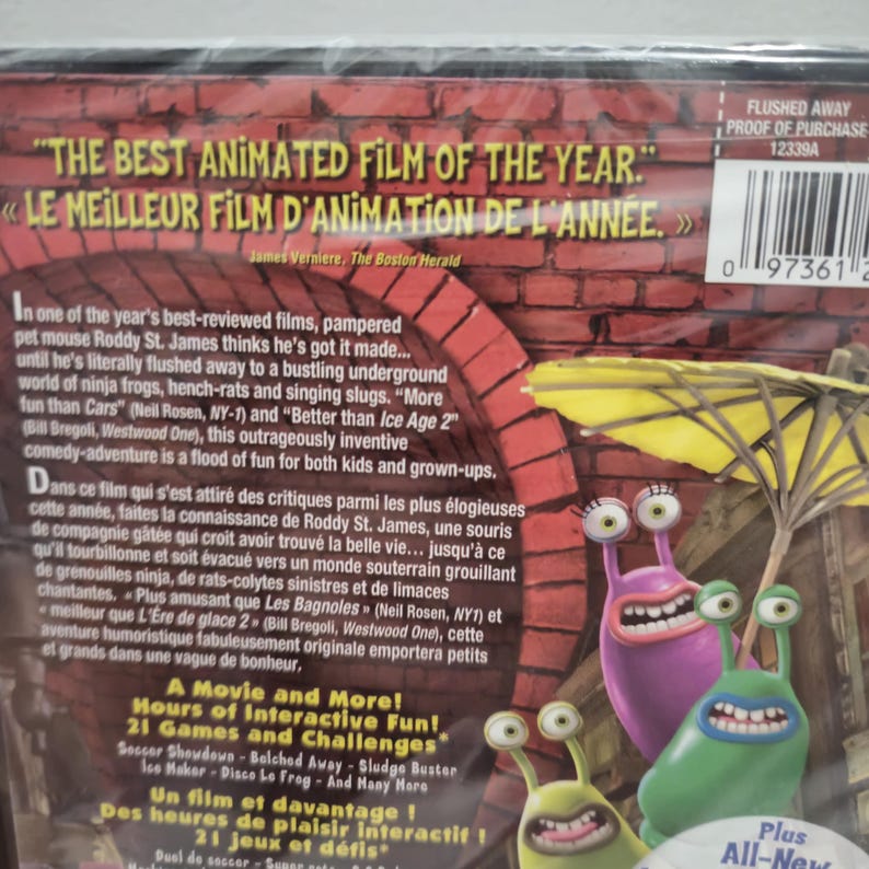 Flushed Away Movie (DVD, Dreamworks) - Etsy