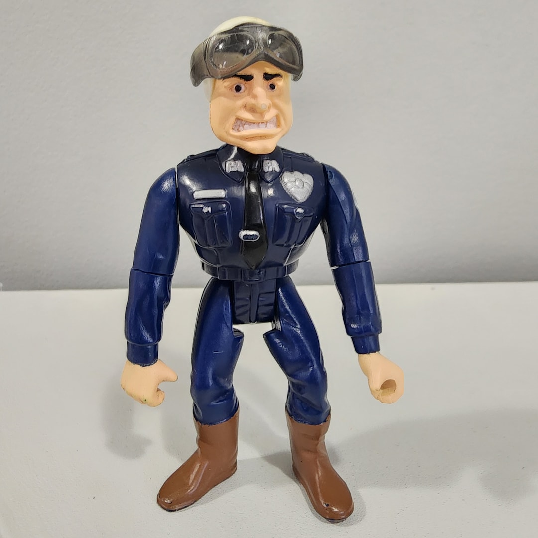 1989 Police Academy Eugene Tackleberry Warner Bros Action Figure Cop ...