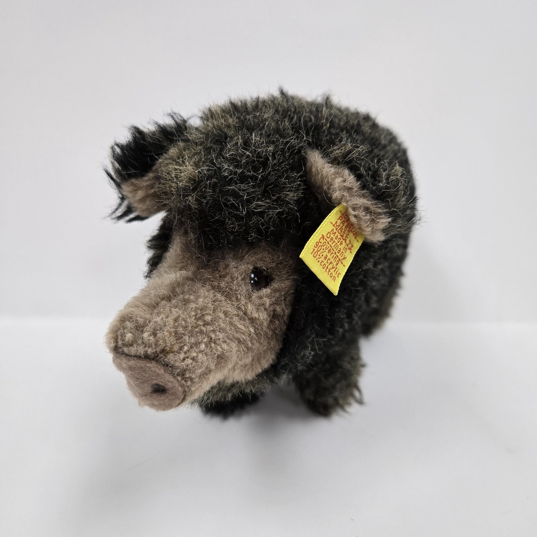 Steiff Bora Wild Boar Pig Plush Stuffed Animal 2675/15 With Ear Button ...