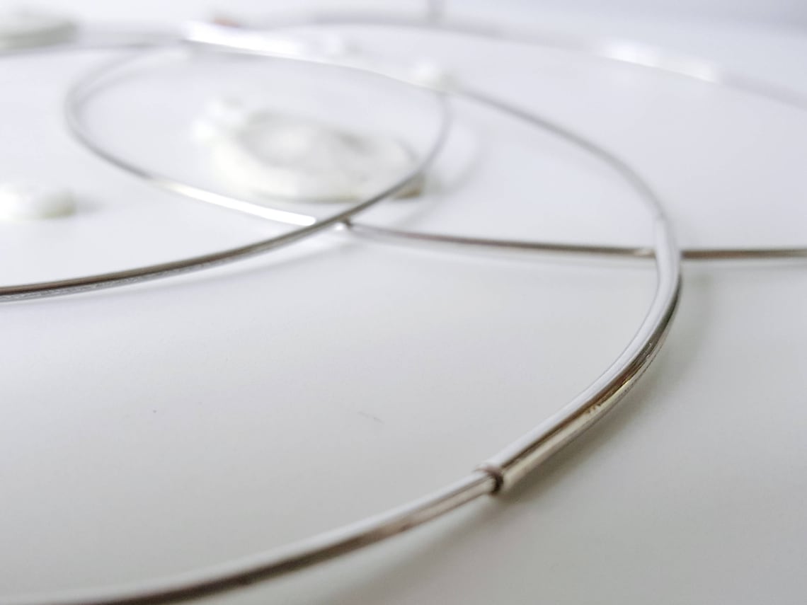 Sterling Silver Wire Choker Minimalist Neck Ring Open Choker | Etsy