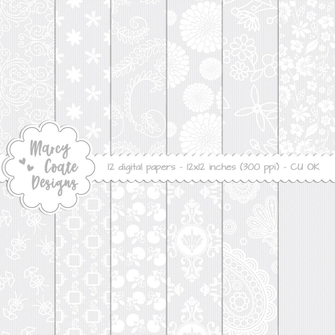 Lace Background Set 2 Lace Digital Paper Commercial Use - Etsy