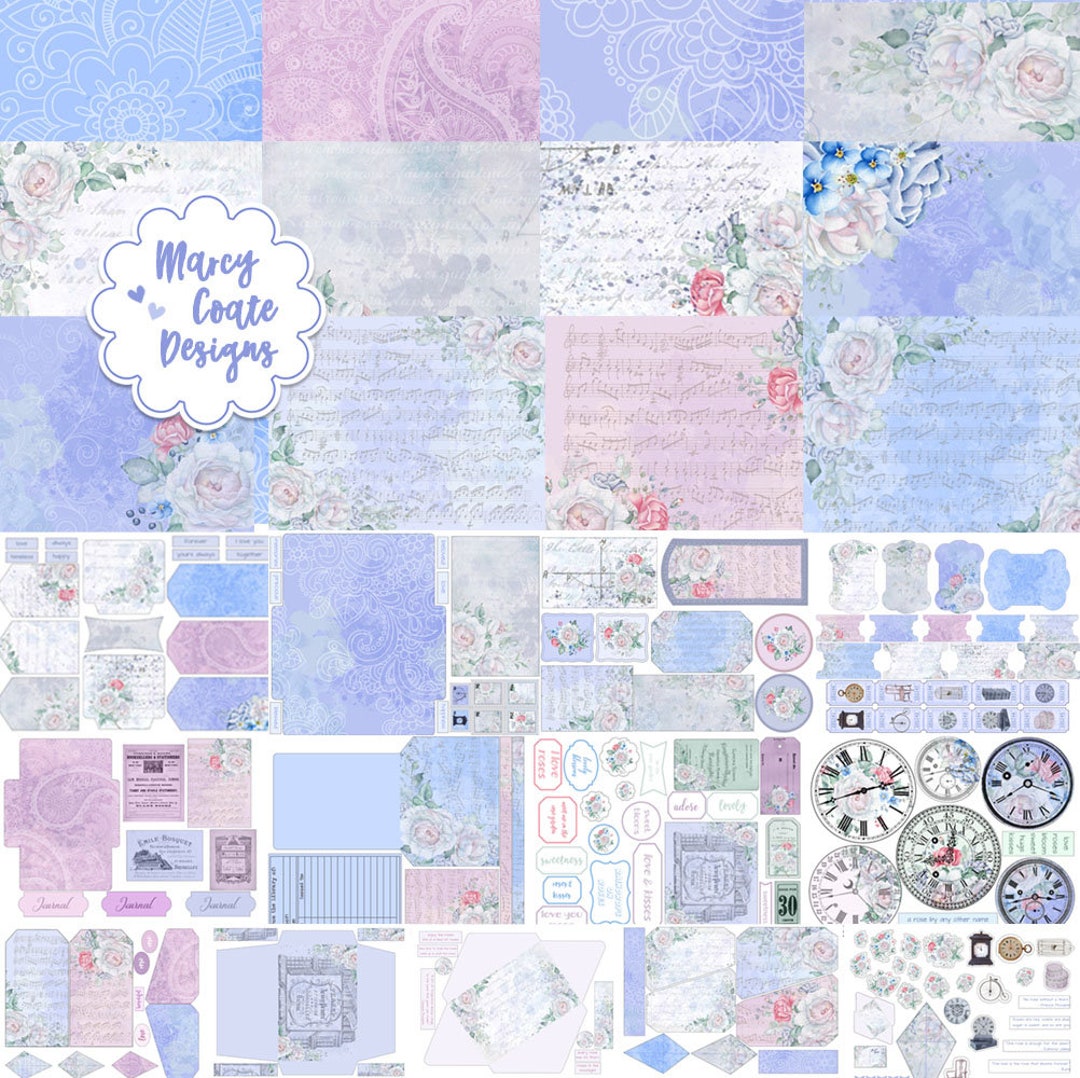 The "timeless" Printable Journal Kit With Ephemera for Junk Journals ...