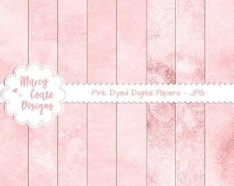Pink Digital Paper Pack 12 X 12 Solid Color Ombre Digital - Etsy