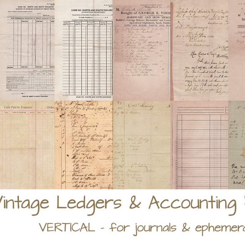 Antique Ledger Paper - Etsy