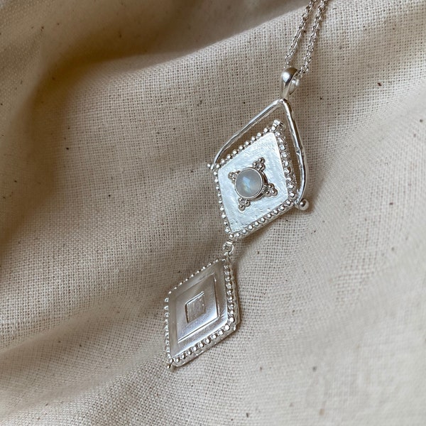 Moonstone Locket - Etsy