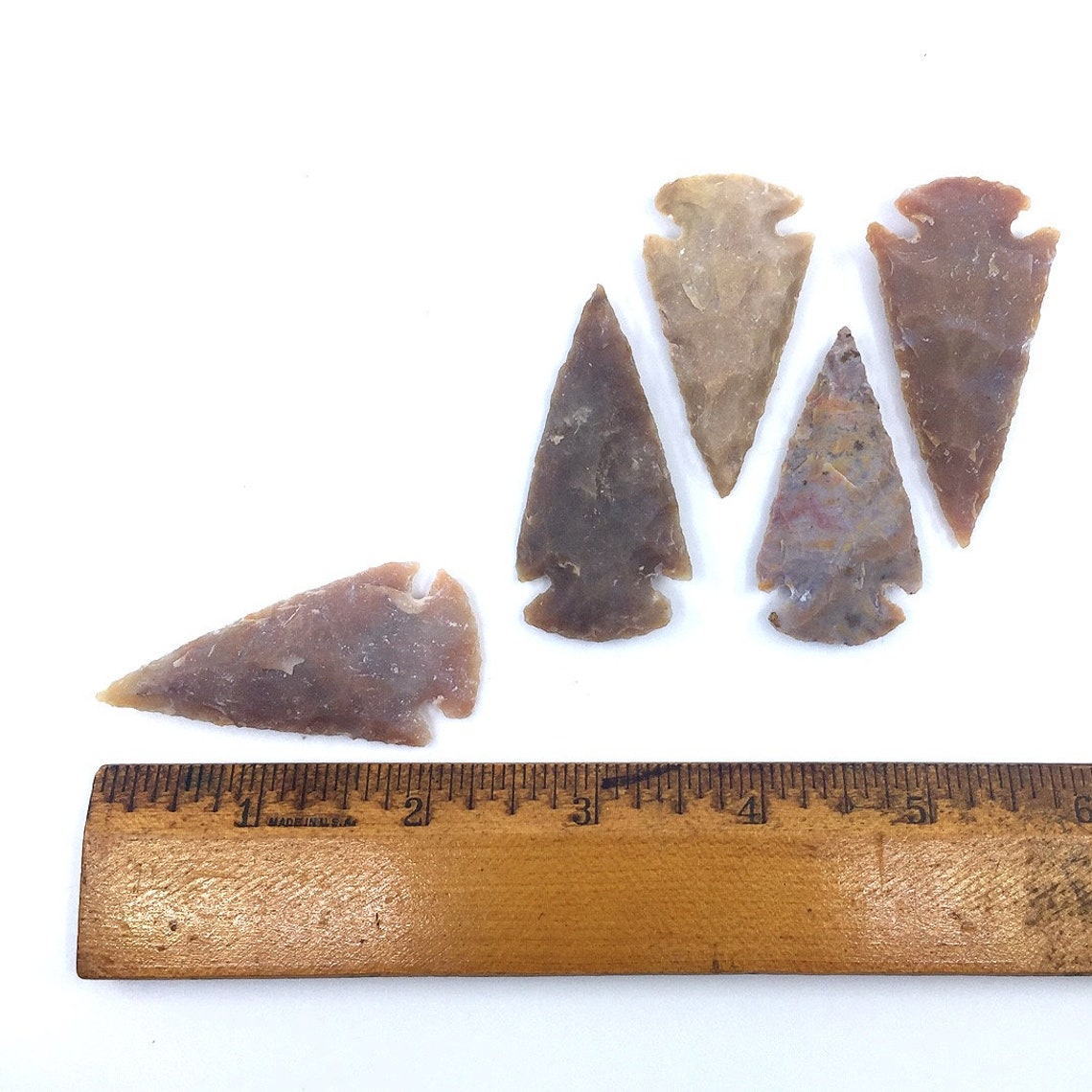 Modern Arrowhead Spear Point Hand Knapped Agate 2 to | Etsy