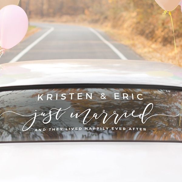 Married Car Decal - Etsy