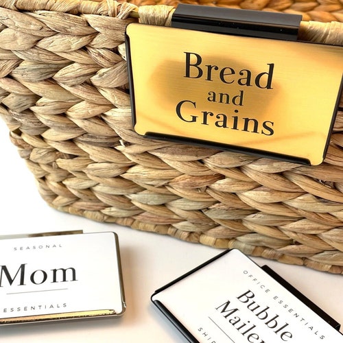 Basket Label Clips or Tags Pantry Labels for Home - Etsy