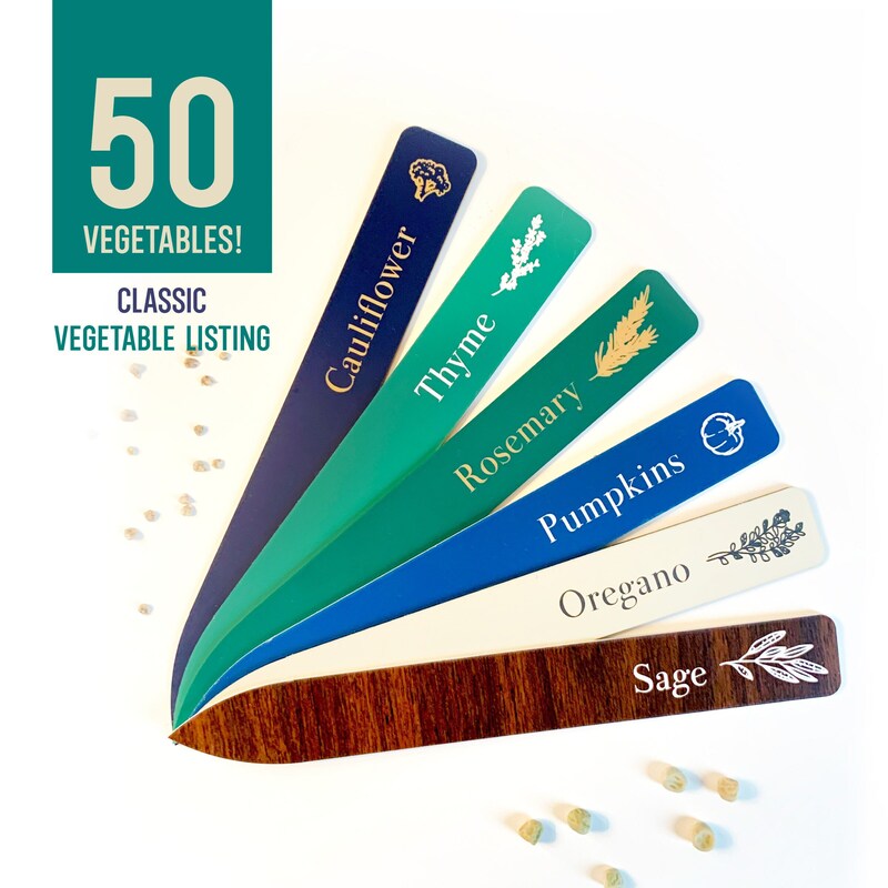 Vegetable Stakes - Etsy